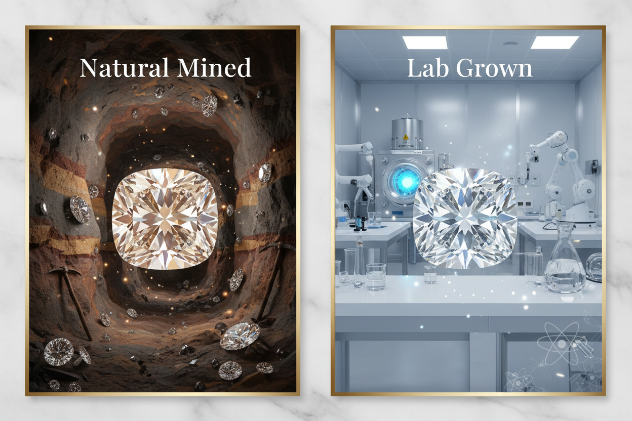 The Differences Between Natural & Lab Grown Diamonds – Jean Pierre Jewelers