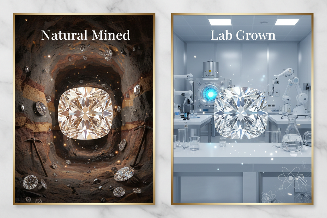 The Differences Between Natural & Lab Grown Diamonds – Jean Pierre Jewelers